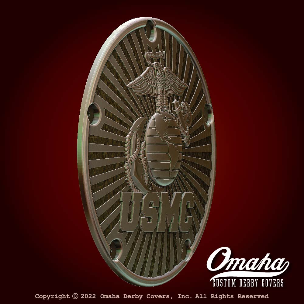 United States Marine Corps – Insignia + “USMC” Custom Derby Cover ...