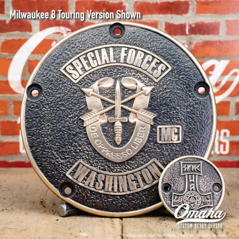 Special Forces MC Custom Derby and Timing Cover Set