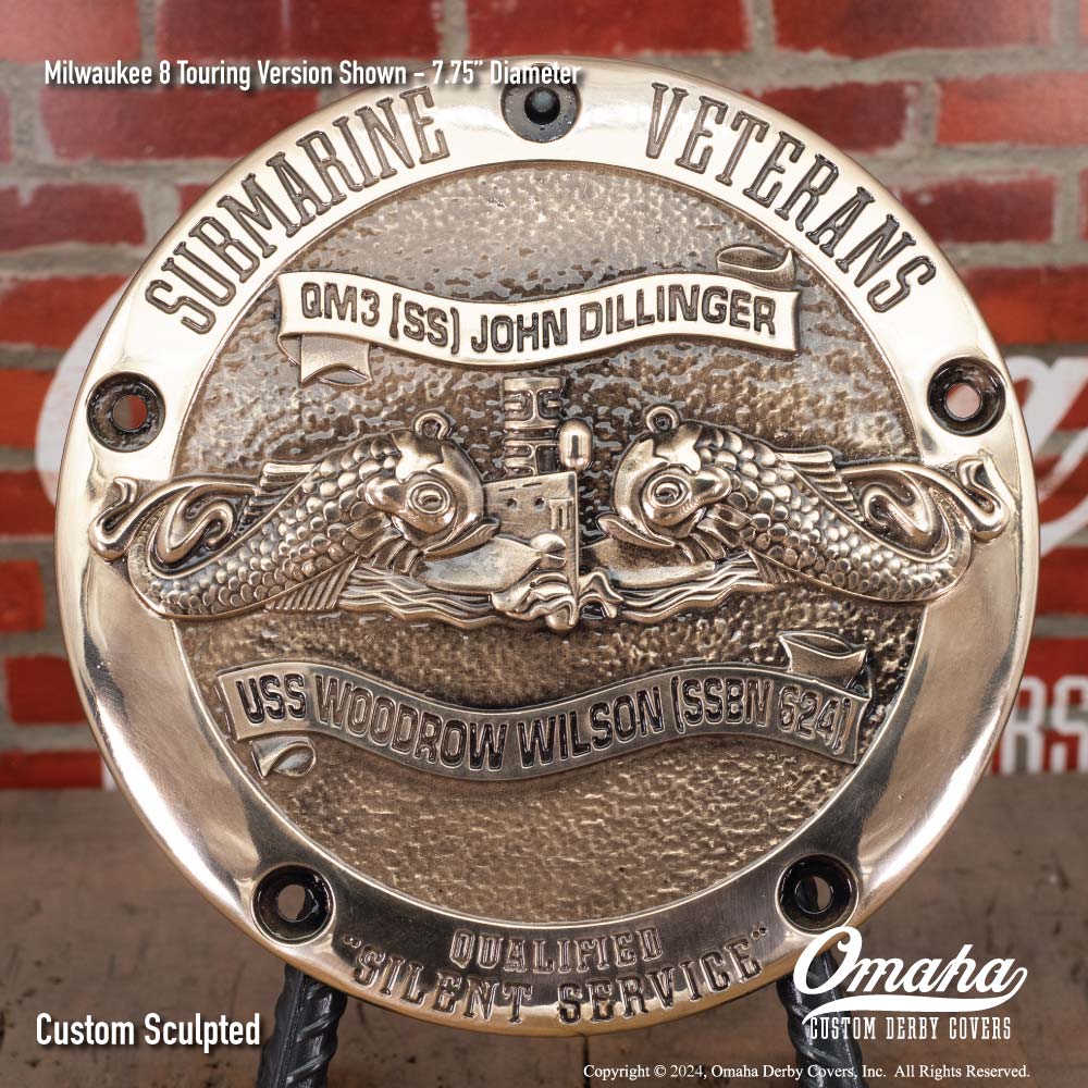 US Navy Submariner Silent Service Custom Derby Cover | Omaha Derby Covers